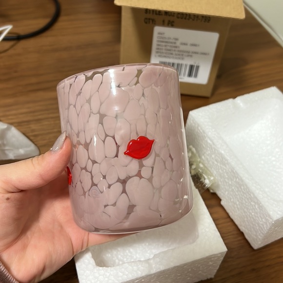 Anthropologie | Dining | Valentine Icon Juice Glass Lips | Poshmark